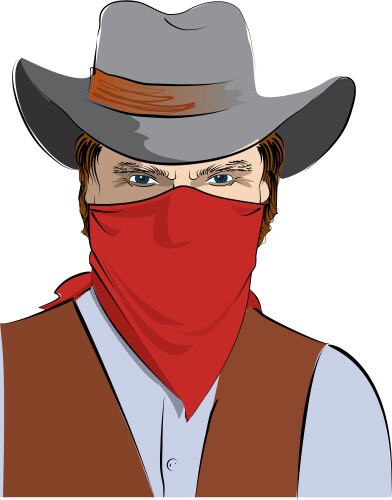 Cowboy Mask Vector Images (over 1,400)