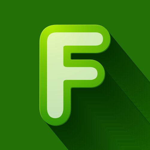 Volume icons alphabet f Royalty Free Vector Image