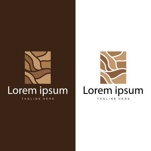 Wood logo design structure layers forest tree Vector Image