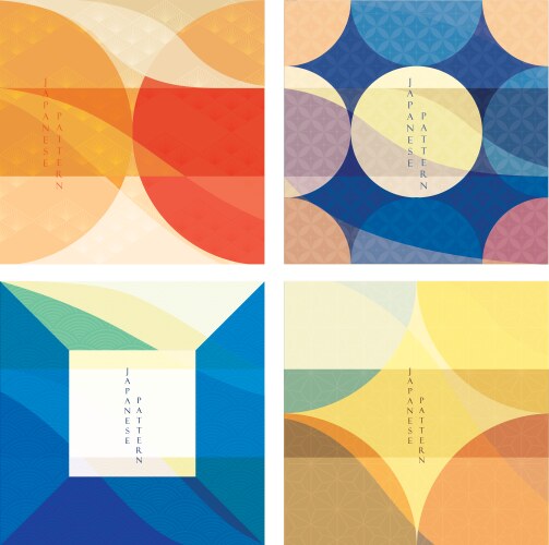 Abstract architecture posters simple geometric Vector Image