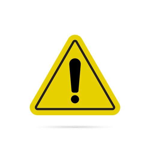 Attention please isolated icon important Vector Image Attention please isolated icon important Vector Image