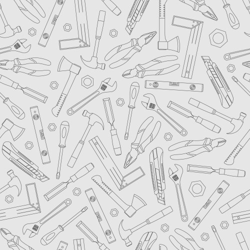 Art tools - seamless background pencil drawings Vector Image