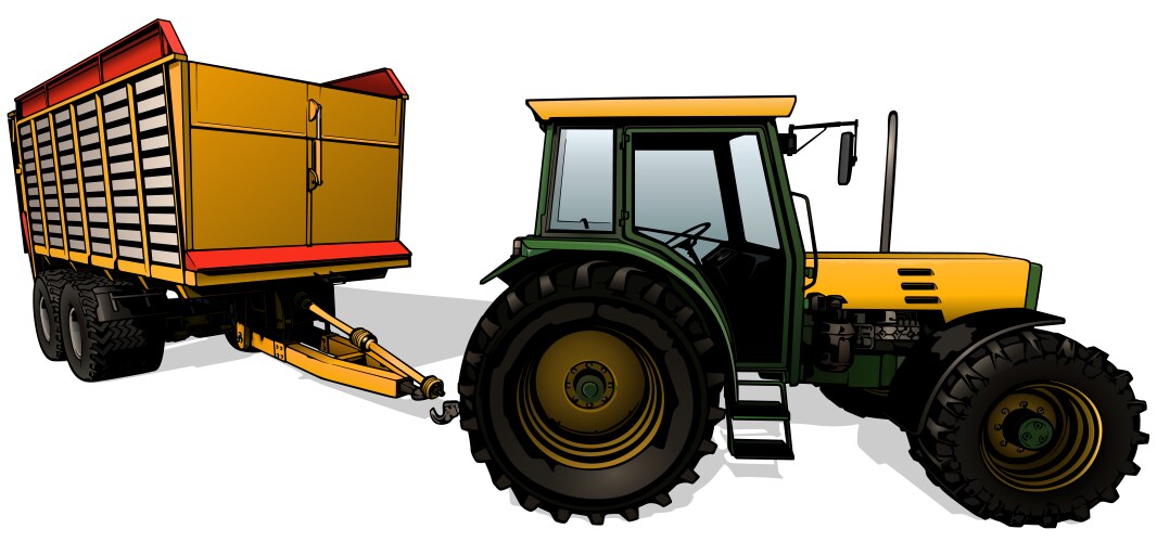 Farm tractor clipart Vector Images & Graphics for Commercial Use ...