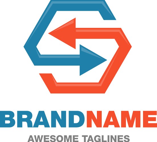 Transfer mobile logo icon design Royalty Free Vector Image