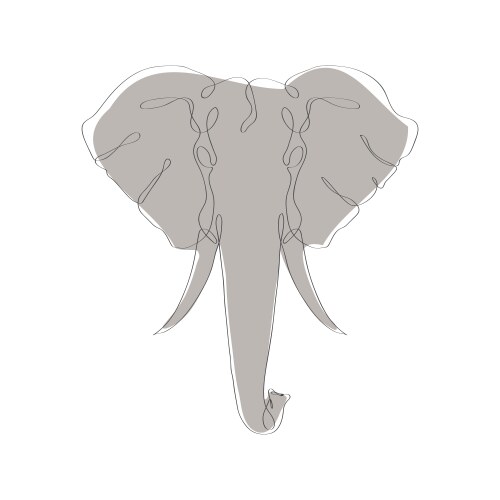 Elephant Face Silhouette Vector Images (over 1,400)