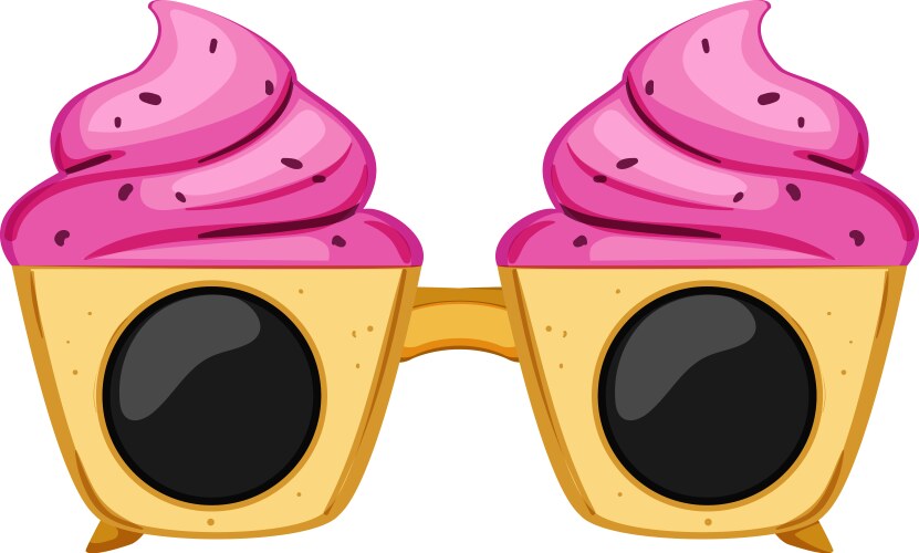 Geek glasses set cartoon Royalty Free Vector Image