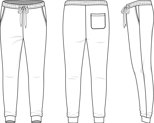 Blank Sweatpants Template Vector Images (over 370)
