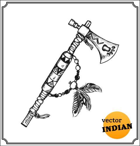 Native American Tomahawk Vector Images (over 1,200)