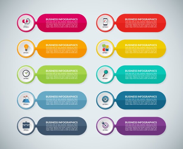 10 Step Infographic Vector Images (over 11,000)