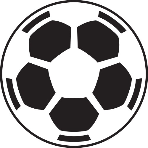 Abstract soccer ball icon Royalty Free Vector Image