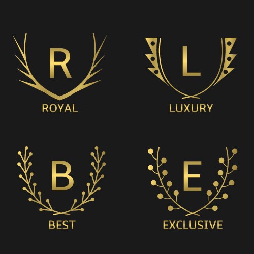 Luxury premium golden vintage background design Vector Image