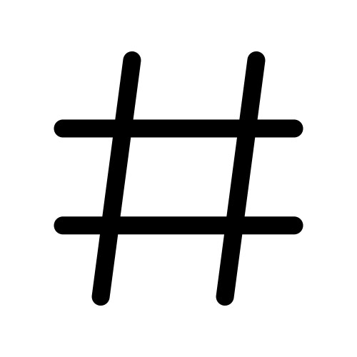 Black Hashtag Vector Images (over 4,800)