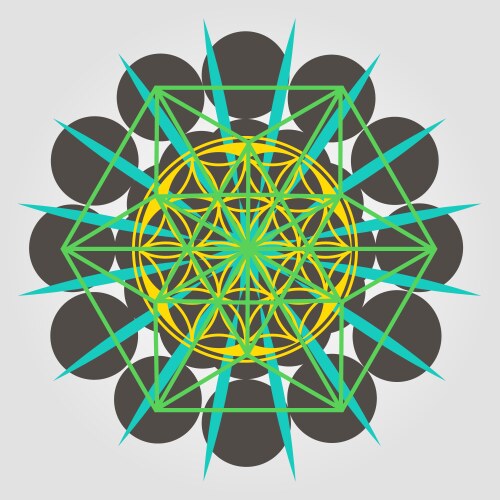 Unique geometrical design Royalty Free Vector Image