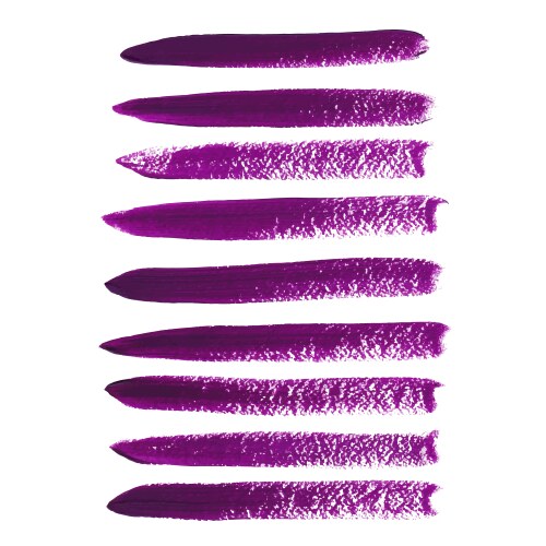 Watercolor stripes strokes purple brushes Vector Image