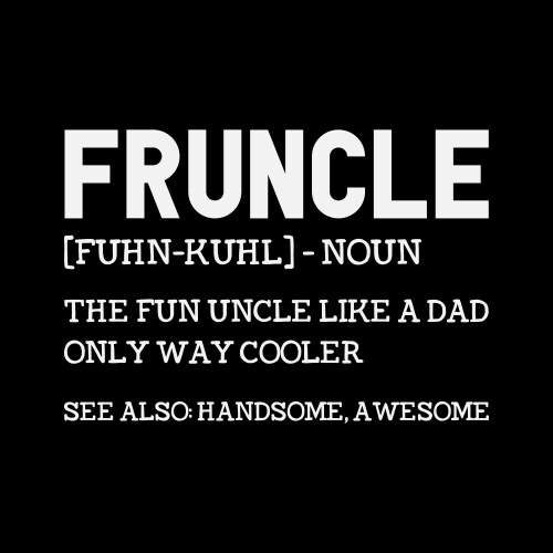 Funcle fun uncle definition Royalty Free Vector Image