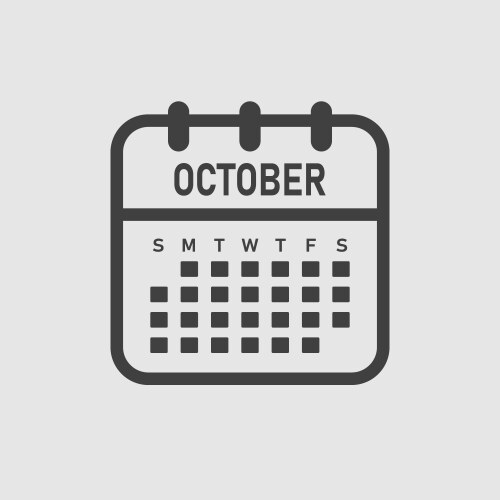 Template icon page calendar day week monday Vector Image