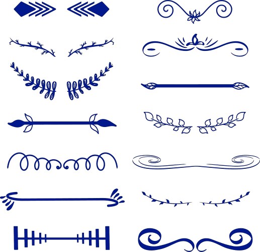 Line dividers Royalty Free Vector Image - VectorStock