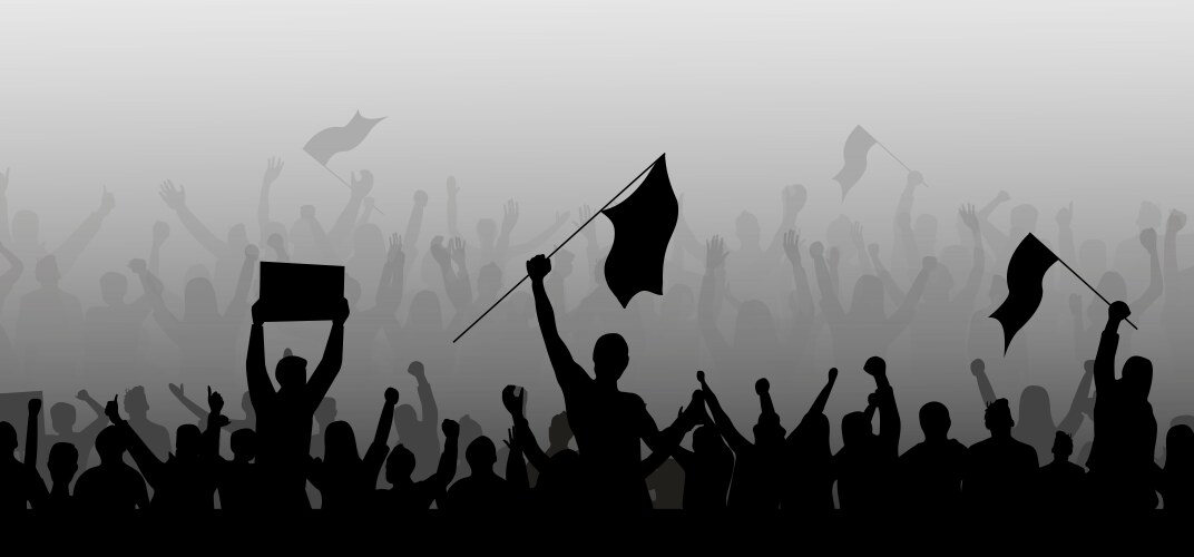 Crowd Protest Vector Images (over 8,800)