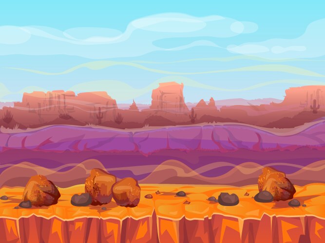 Canyon nature background Royalty Free Vector Image