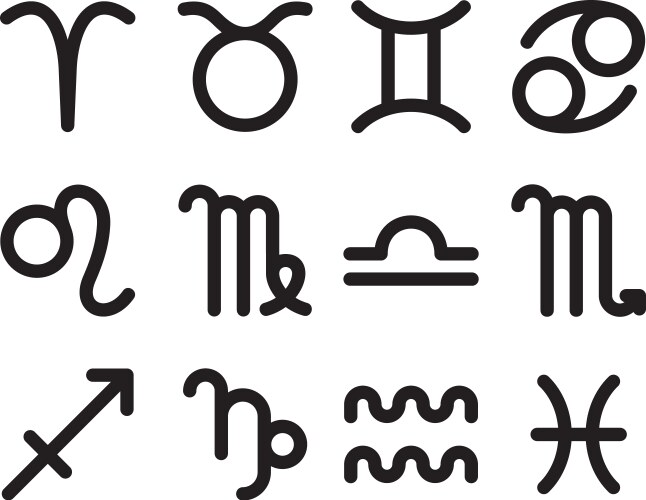 Zodiac Signs Vector Images (over 99,000)