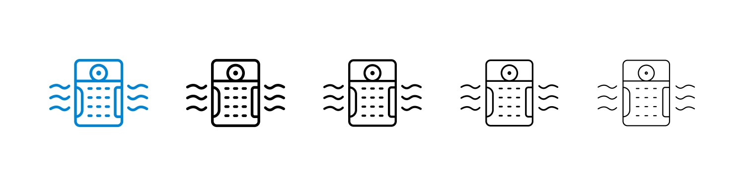 Air suction icon set on white background Vector Image