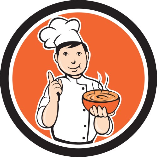 Cook chef logo or label restaurant concept Vector Image