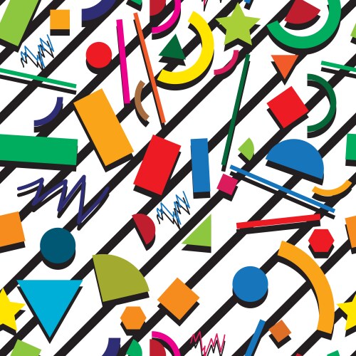 90s seamless pattern Royalty Free Vector Image