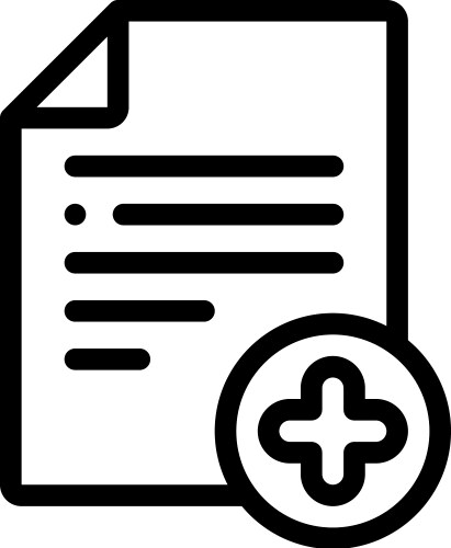 Add text icon thin linear style design isolated Vector Image