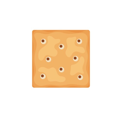 Realistic 3d square delicious salty cookies Vector Image