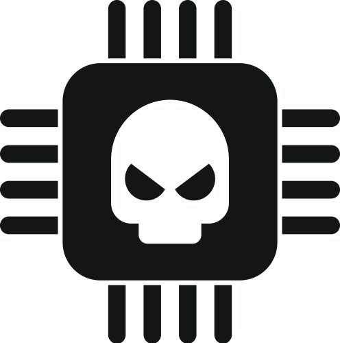 Online virus icon simple error malware Royalty Free Vector Online virus icon simple error malware Royalty Free Vector