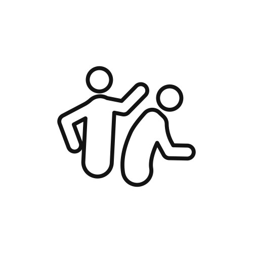 Sad logo sign outline Royalty Free Vector Image