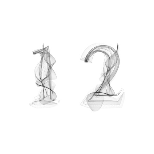 Smoke Font Numbers Vector Images (over 220)