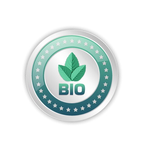 Bioactive product formula recipe icon logo badge Vector Image