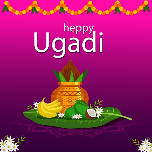 Happy Ugadi Poster Vector Images (over 500)
