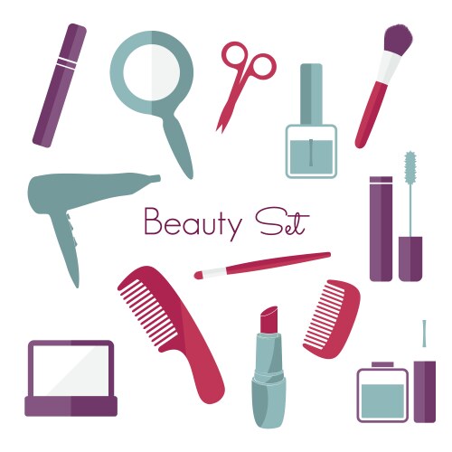 Glamorous make-up background Royalty Free Vector Image