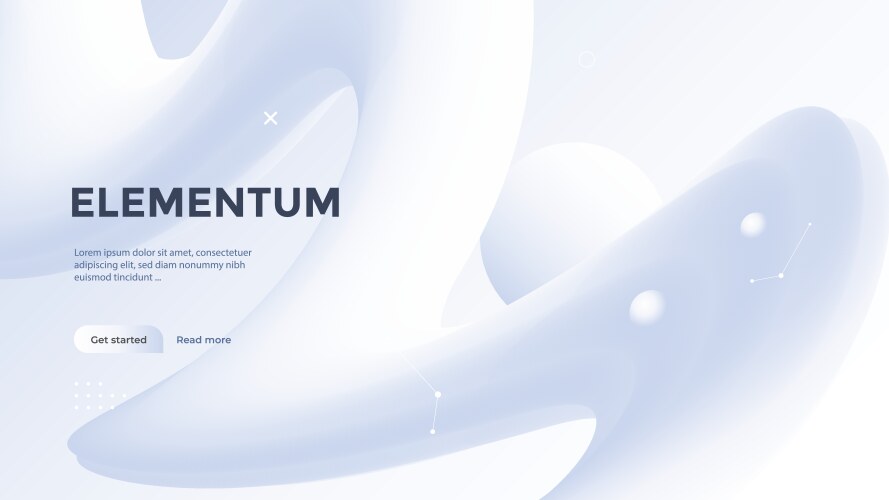 Neumorphism poster with gradient light wave Vector Image