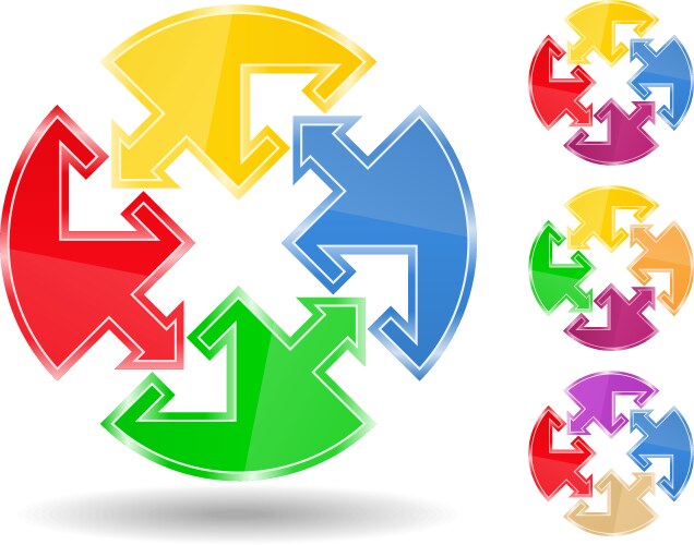 Circle Arrows Puzzle Vector Images (over 920)