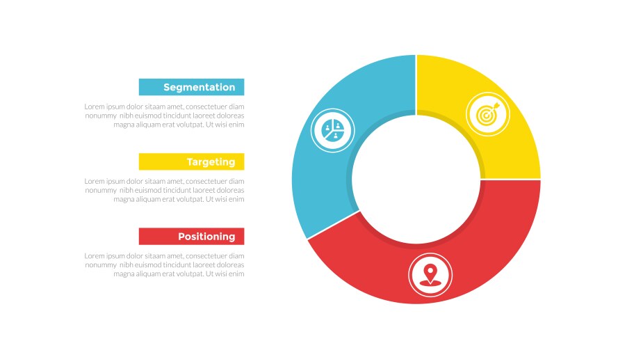 Stp marketing analysis infographics template Vector Image