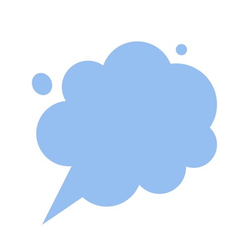 Blue cloud Royalty Free Vector Image - VectorStock