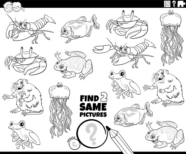 Coloring page book for children and adults Vector Image