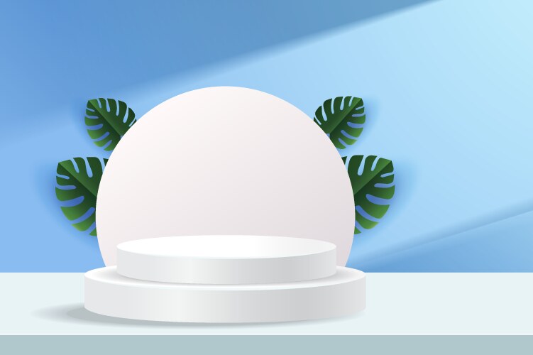 Simple podium background Royalty Free Vector Image