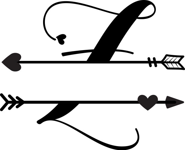 Split Monogram Vector Images (over 3,700)