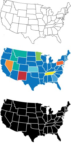 United States Map Vector Images (over 75,000)