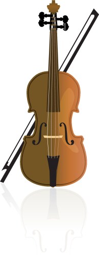 Violin silhouette Royalty Free Vector Image - VectorStock