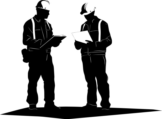 Creative cohesion duo with plan symbol technical Vector Image
