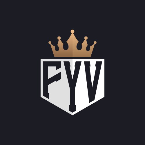 Luxury zut logo with crown elegant initials Vector Image