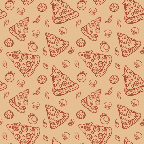 Fast food yellow pattern - seamless texture Vector Image