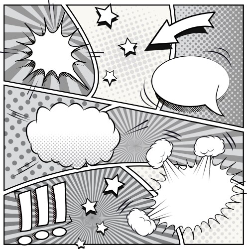 Comic book background Royalty Free Vector Image
