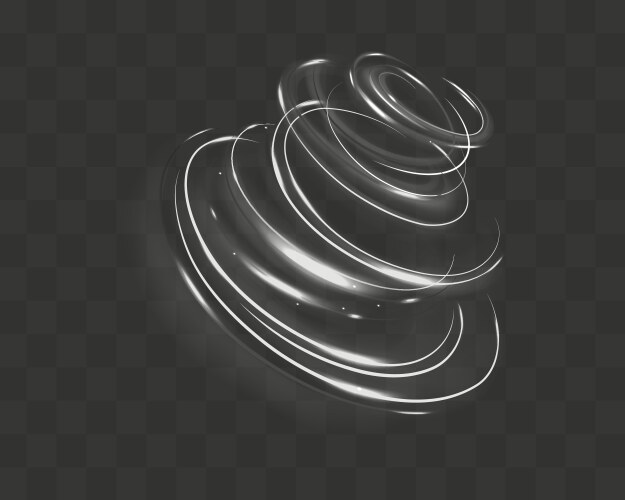 Light trail wave fire path trace line and effect Vector Image