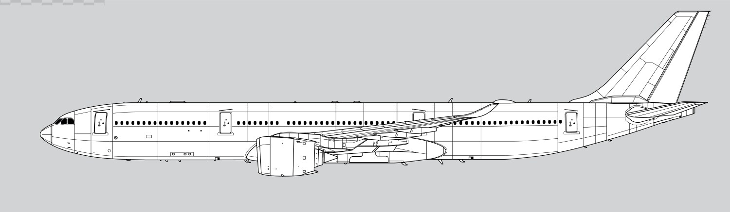 Airbus a320 neo Royalty Free Vector Image - VectorStock